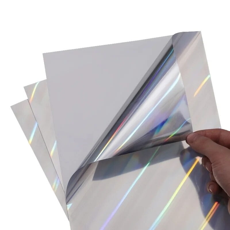 10sheets Holographic vinyl rhombic prism Holographic labels stickers ...