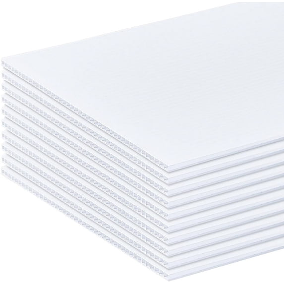 10sheets Plastic Corrugated Sheets Pads for Crafts Model Building ...