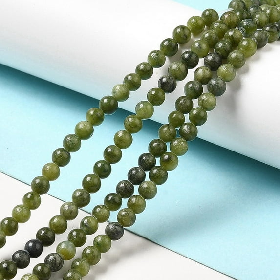 10strands Beads Taiwan Round Olive about 4mm in diameter hole: 0.8mm ...