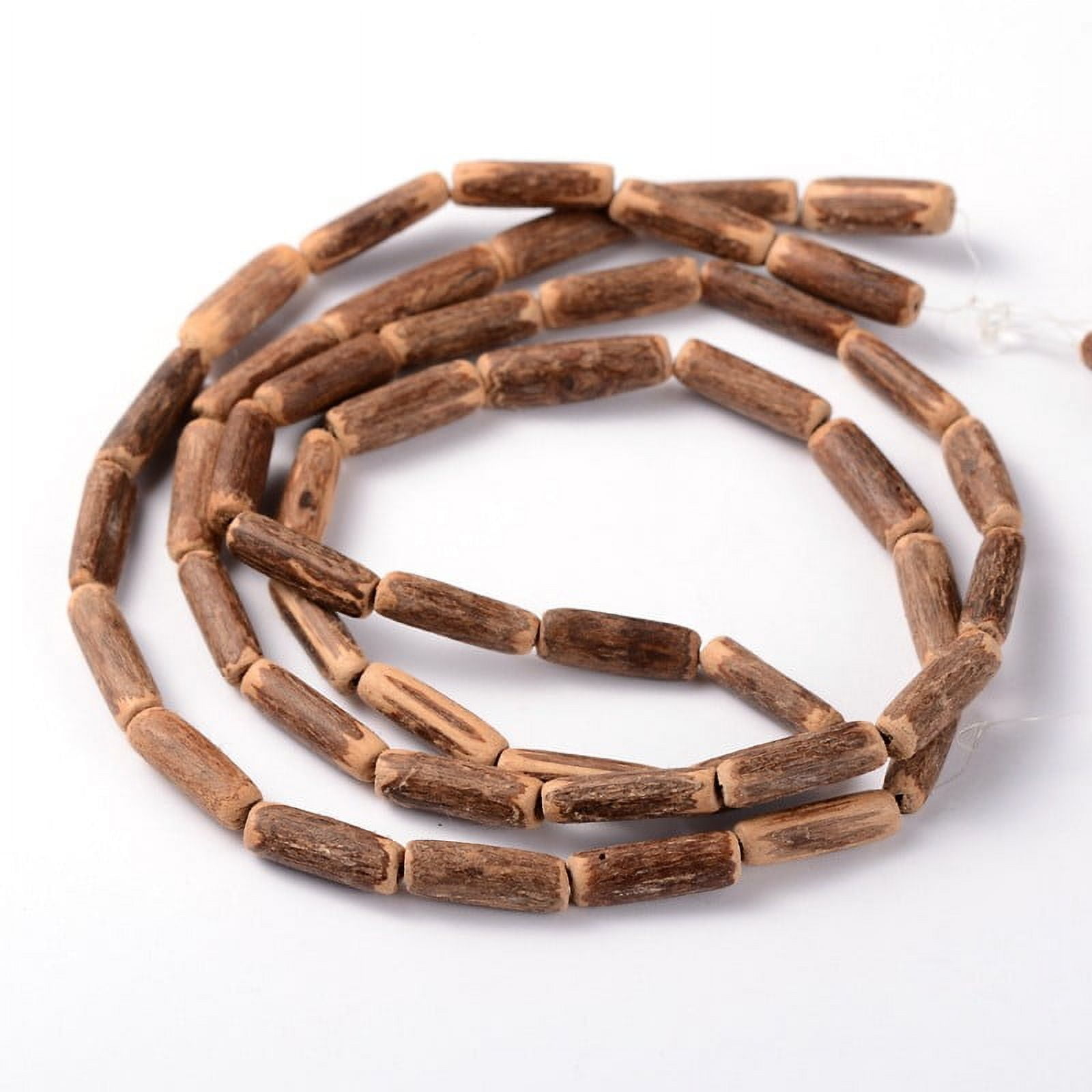 10strands Natural Coconut Column Bead Strands 10~19x2.5~4mm Hole: 1mm ...