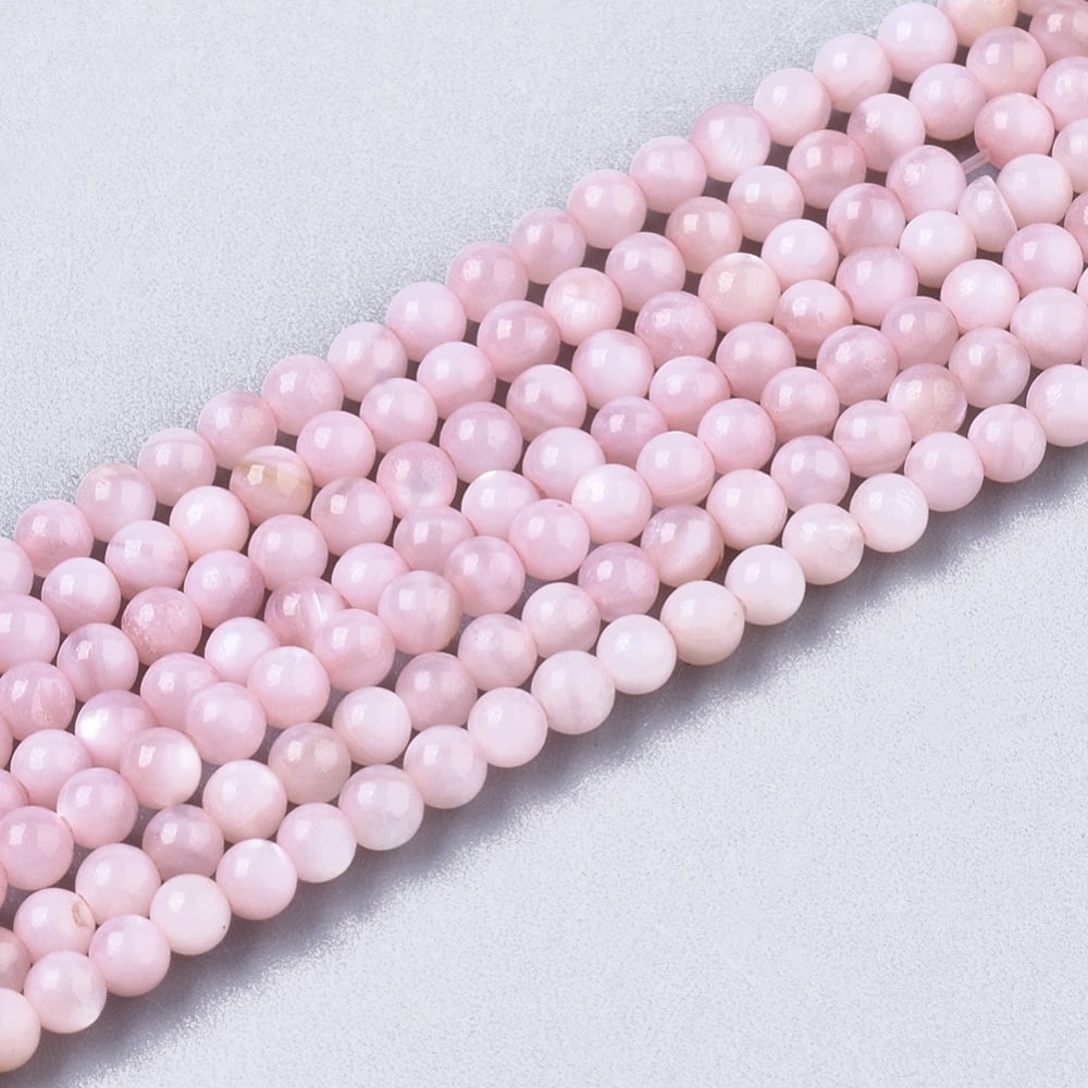 10strands Natural Freshwater Shell Beads Strands Dyed Round Pink 2.5mm ...