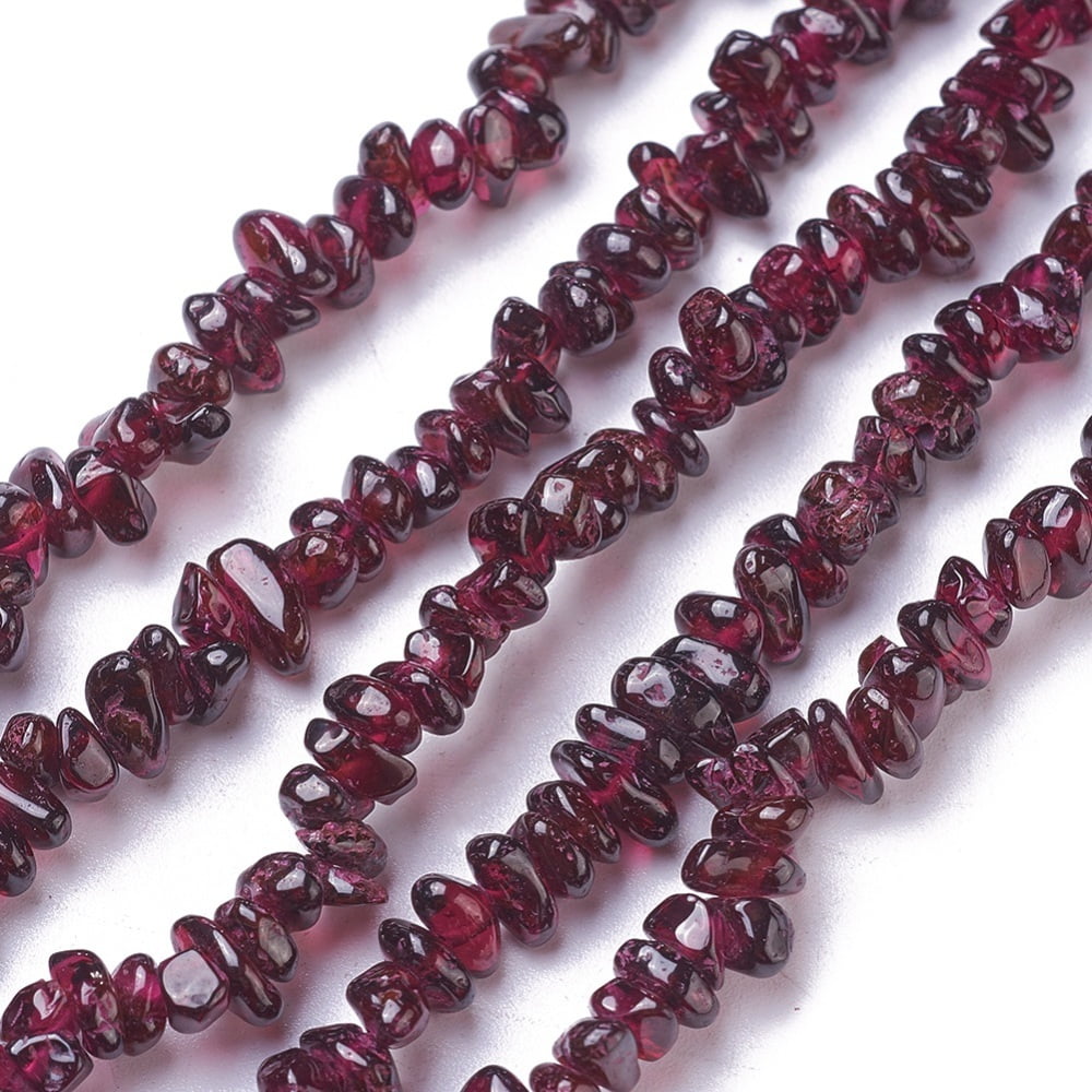 10strands Natural Garnet Chip Beads Strands Grade A 4~8x3~9mm Hole: 0 ...