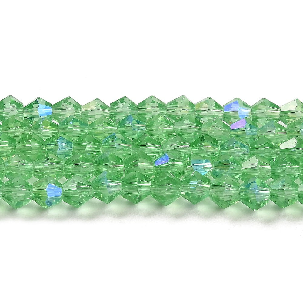 10strands Transparent Electroplate Glass Beads Strands AB color Faceted ...