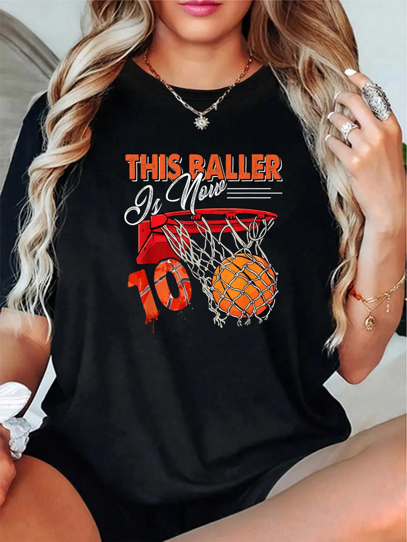 10th Birthday Basketball TShirt Funny 10 Years Old Kids Gift T-Shirt ...