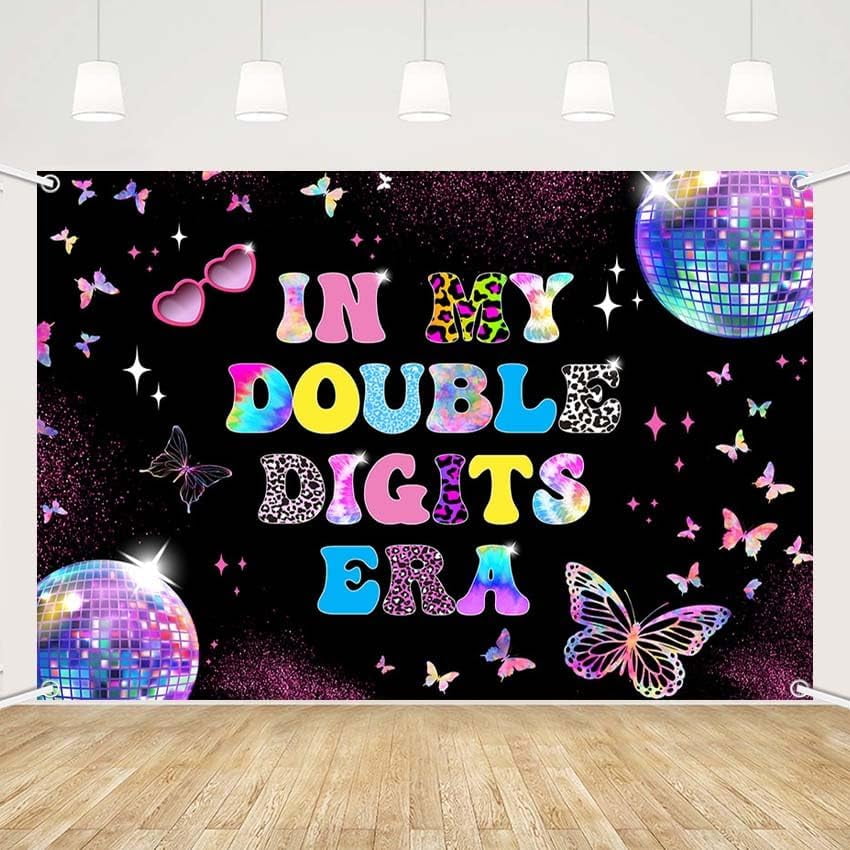 10th Birthday Decorations for Girl Banner, in My Double Digits Era ...