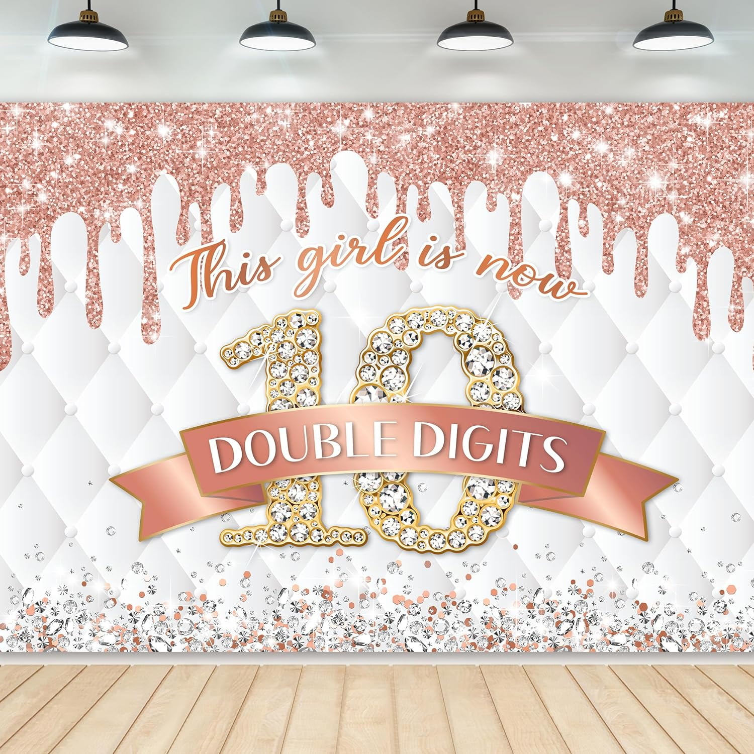 10th Birthday Decorations for Girls Photography Happy 10th Birthday ...