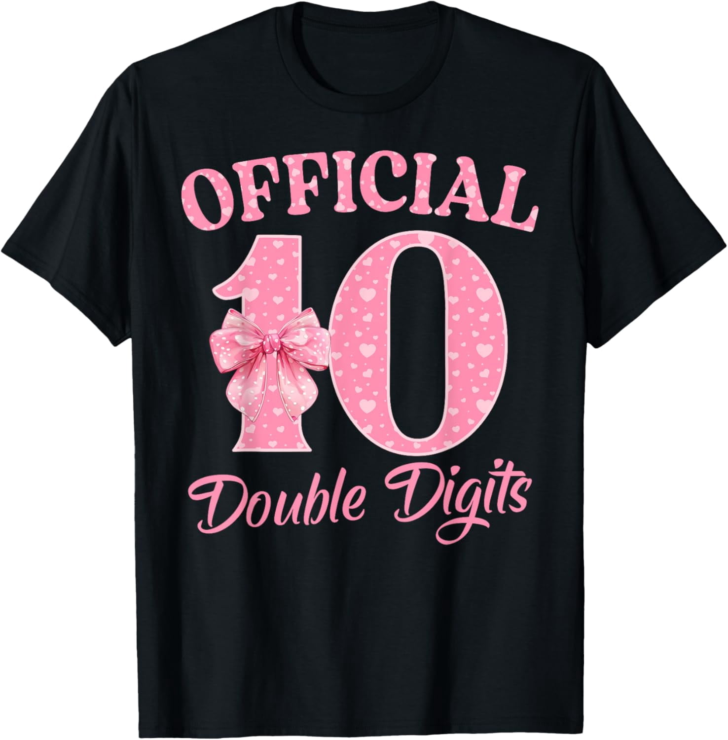 10th Birthday Girl Coquette Bow Outfit - Walmart.com