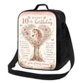 10th Birthday Meaningful Gift Lunch Bag Insulated Thermal Lunch Box ...
