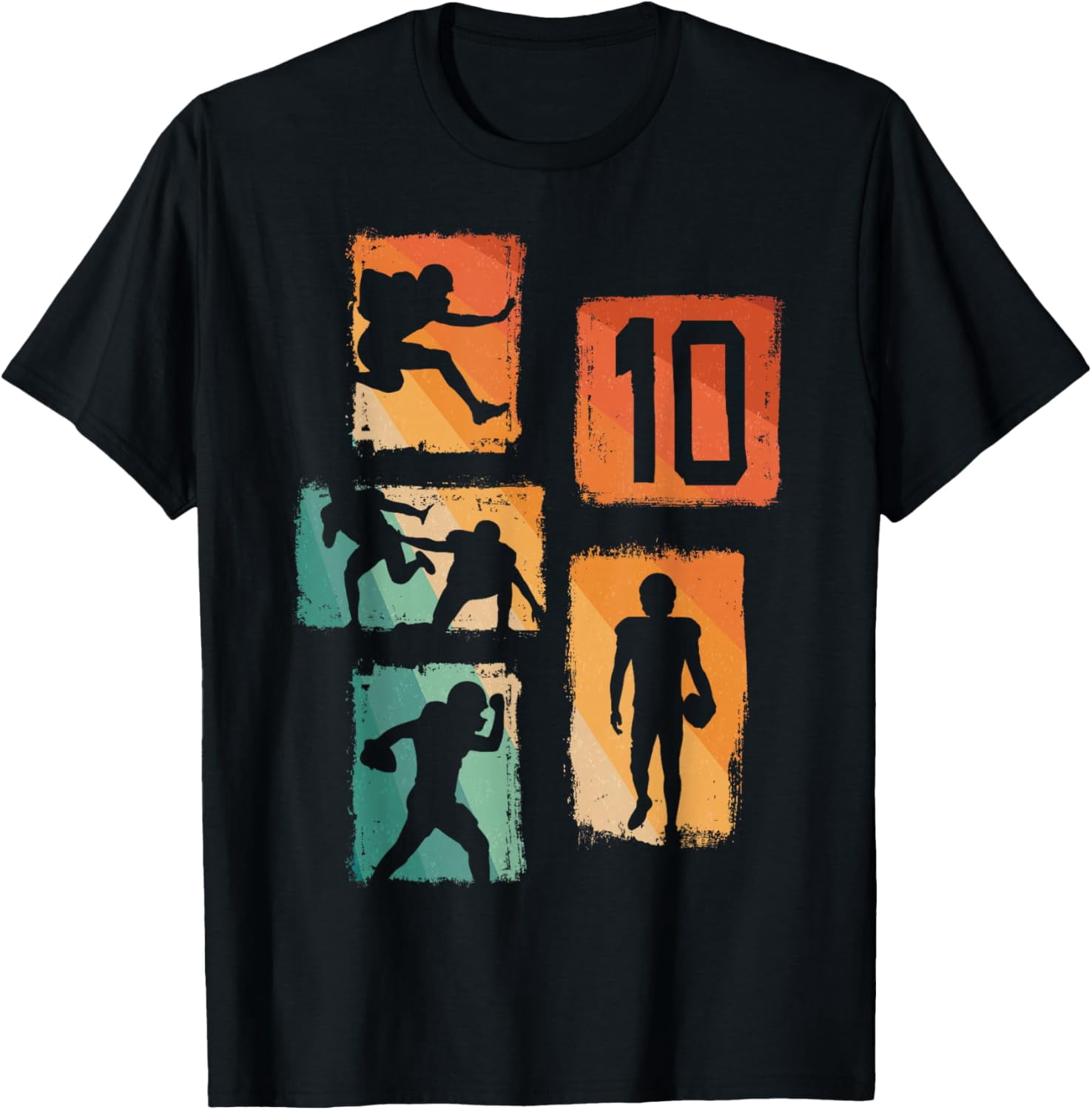 10th Birthday Retro American Football 10 Years Old T-Shirt - Walmart.com