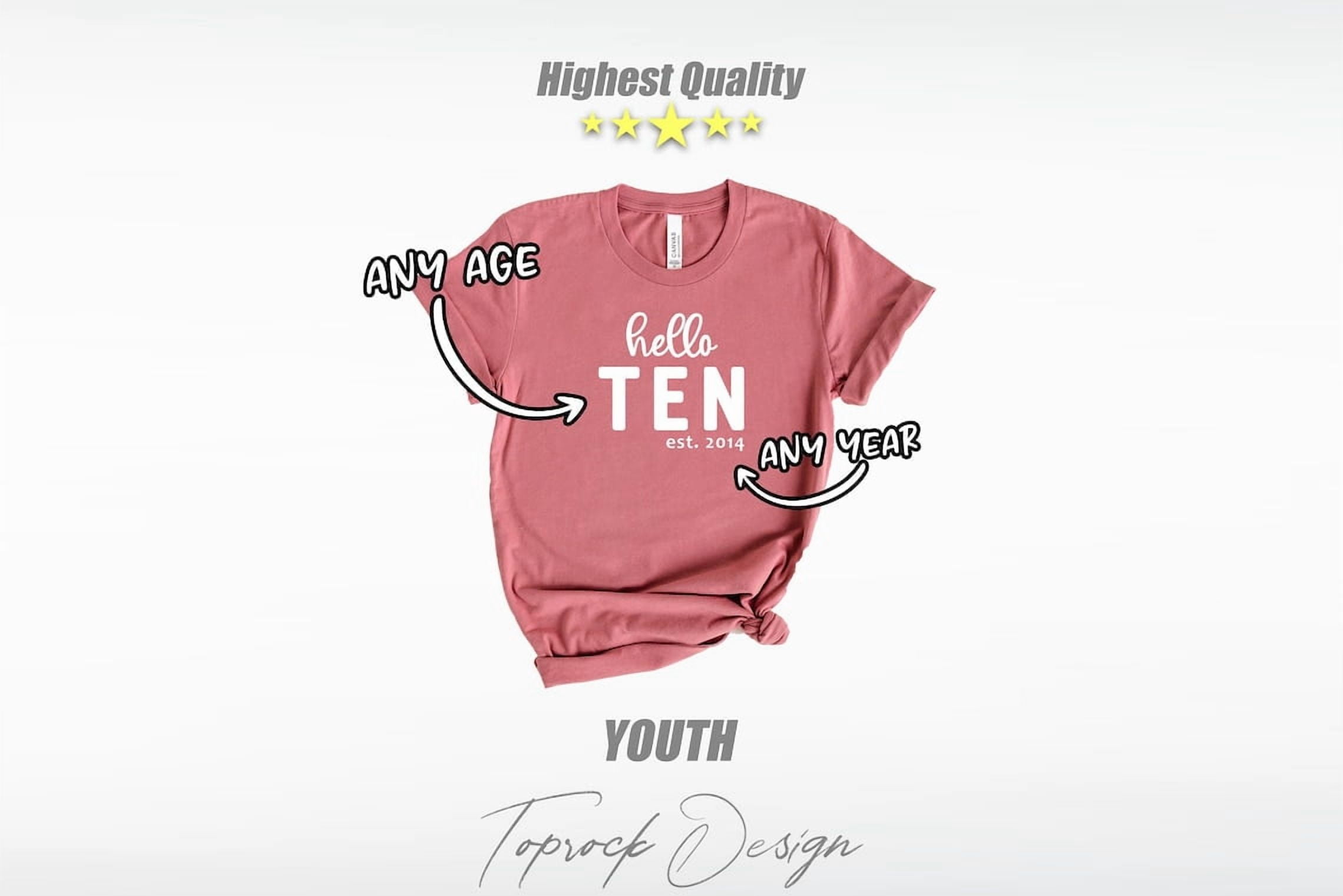 10th Birthday Shirt, 10th Birthday, 10th Birthday, 10th Birthday, 10th ...