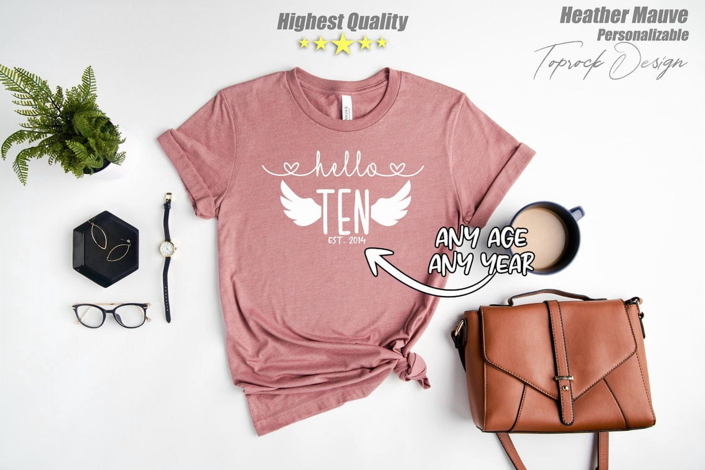 10th Birthday Shirt, 10th Birthday, 10th Birthday s For Girl, Hello TEN ...