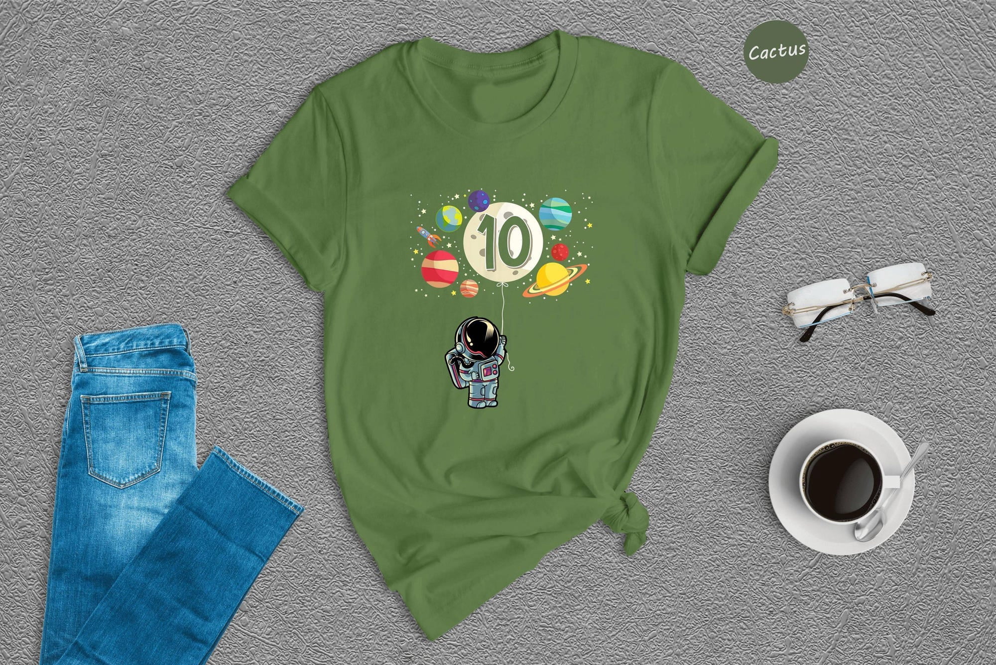 10th Birthday Shirt Astronaut Party Space Birthday Party Birthday Boy ...