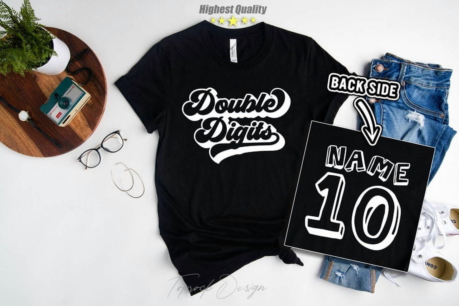 10th Birthday Shirt, Double Digit Girls Birthday, Double Digits ...