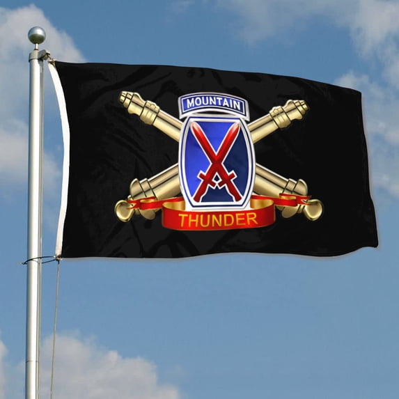 10th Mountain Division Artillery 10th Mountain Division US Army Flag ...
