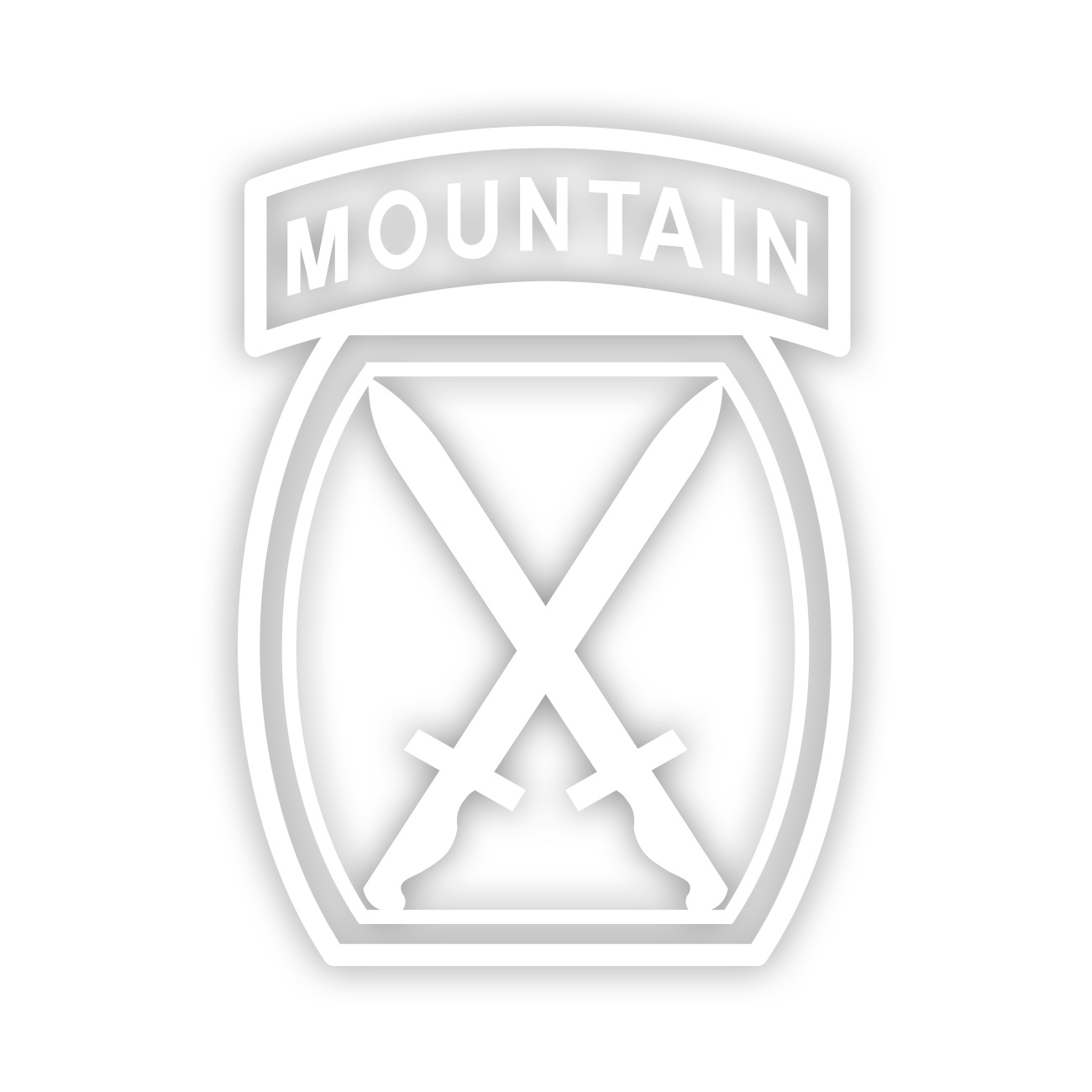 10th Mountain Division Sticker Decal Die Cut - Self Adhesive Vinyl ...