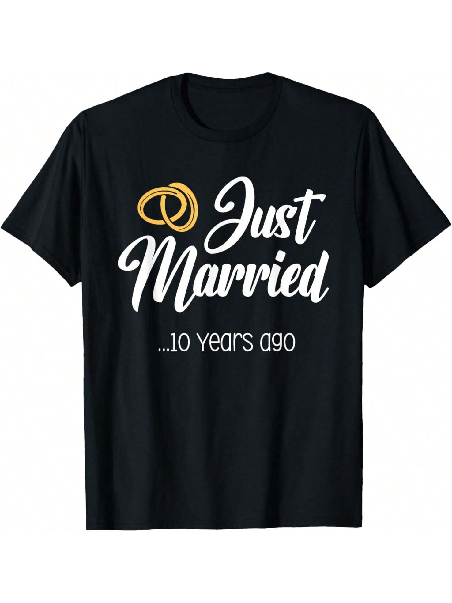 10th Wedding Anniversary Funny Couples Married For 10 Years T-Shirt ...