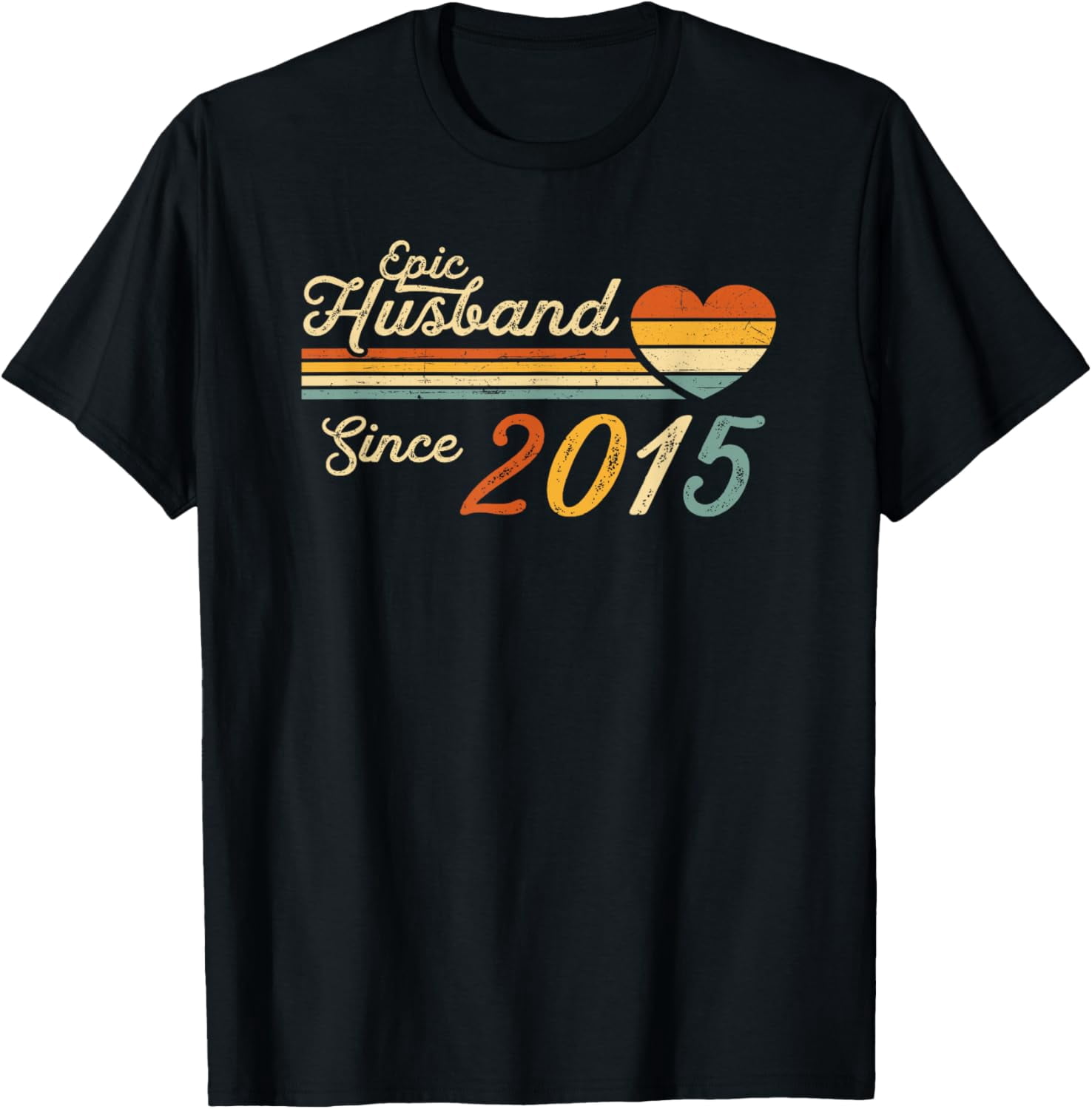 10th wedding anniversary - Epic Husband Since 2015 10 years T-ShirtMen ...