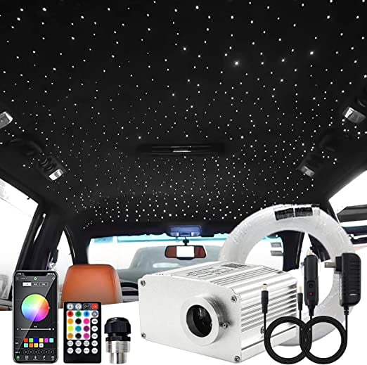 10w Starlight Headliner Kit 550pcs*0.03in*13.1ft Twinkle Fiber Optic ...