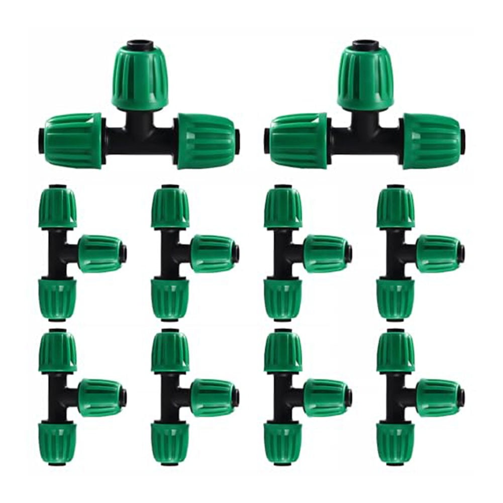 10x 16mm Drip Irrigation Fittings 3-Way Elbow Throttling Diameter ...