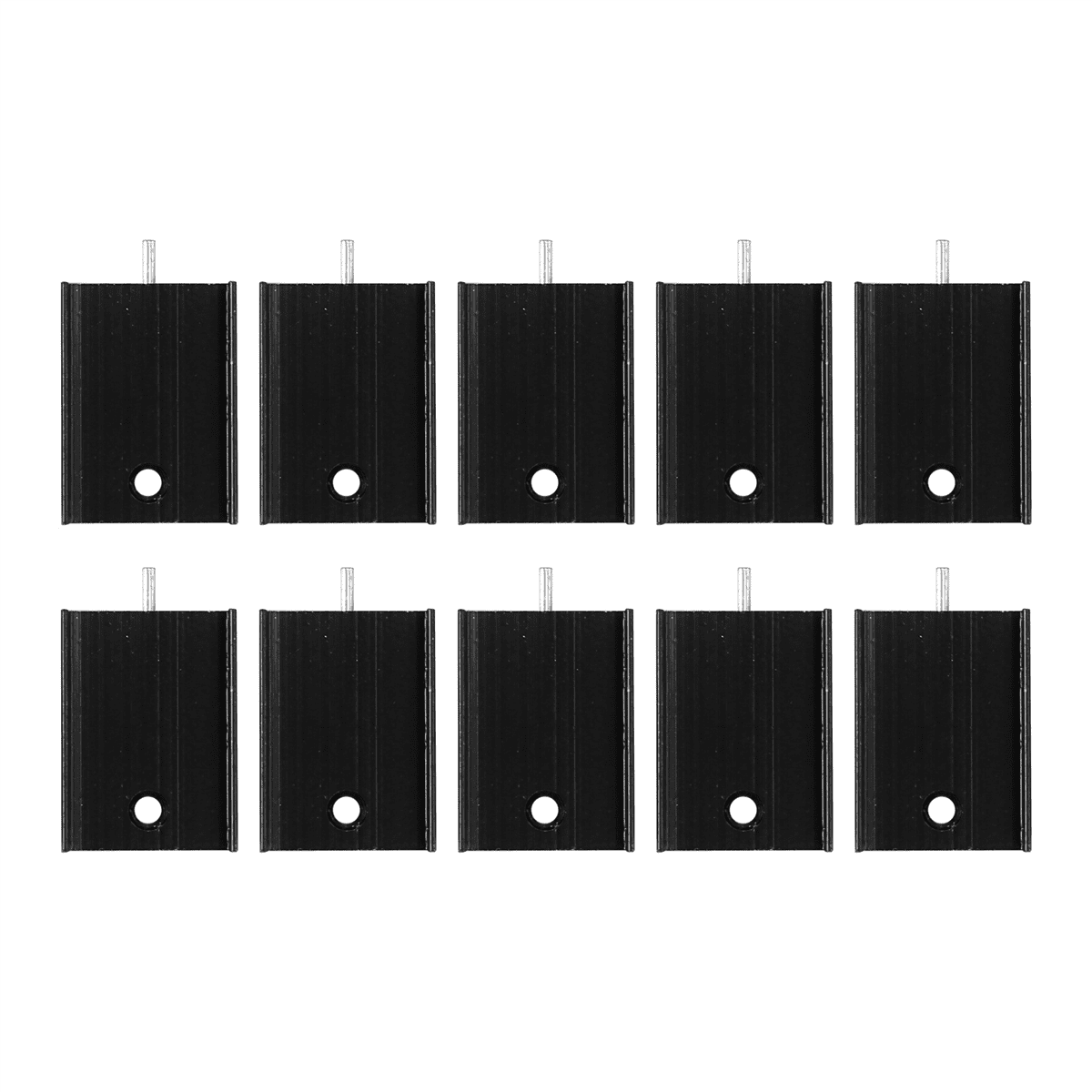 10x 21x15x11mm Black Aluminum Heat Sink for TO-220 Mosfet Transistors ...