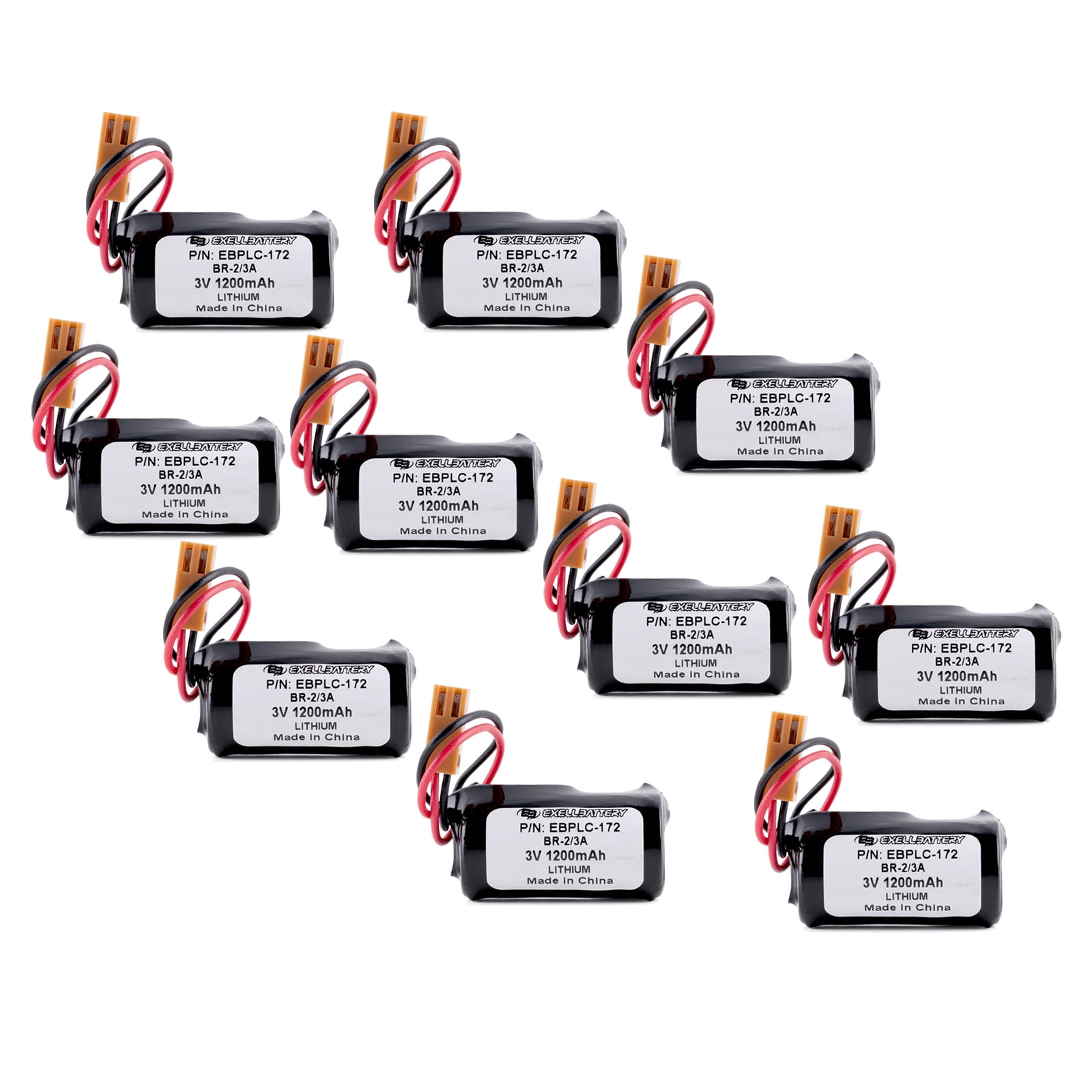 10x 3.6V PLC Computer Backup Battery Compatible with COMP-172 34C6127 ...