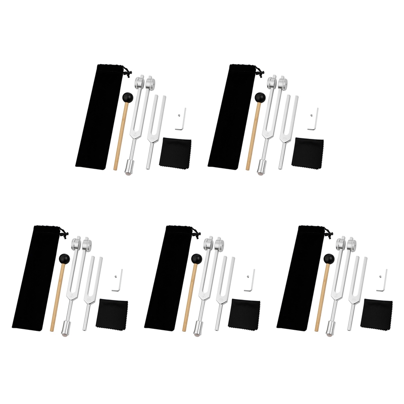 10x 528 HZ Tuning Forks for Healing Chakra Set OM136.1 Hz for Repair ...