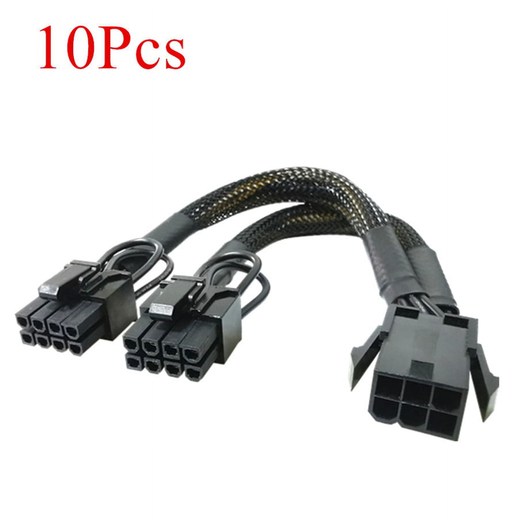 10x 6-Pin PCI Express to Dual 8-Pin(6+2 Pin) GPU Video Card Power ...