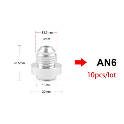 10x -6AN Aluminum Weld On Bung Nut Valve Cover Catch Can for HONDA ...