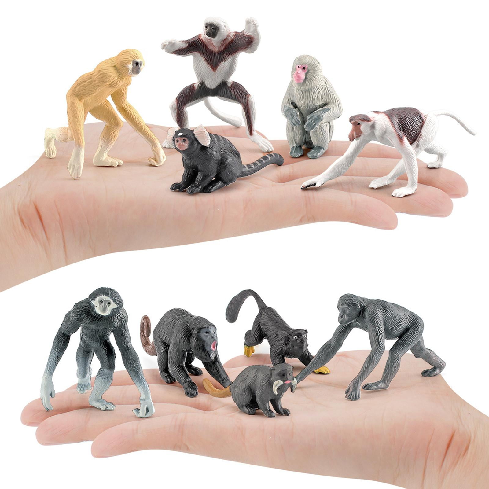10x Action Model Orangutan Monkey Figures Jungle Animal Set Easter Egg ...