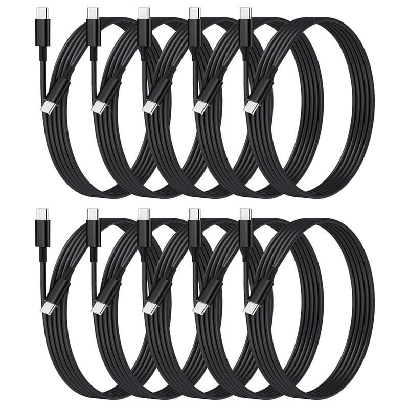 10 Pack Afflux USB-C to USB-C PD Fast Charger OEM Charging Cable Compatible with iPhone 16 /15 ...