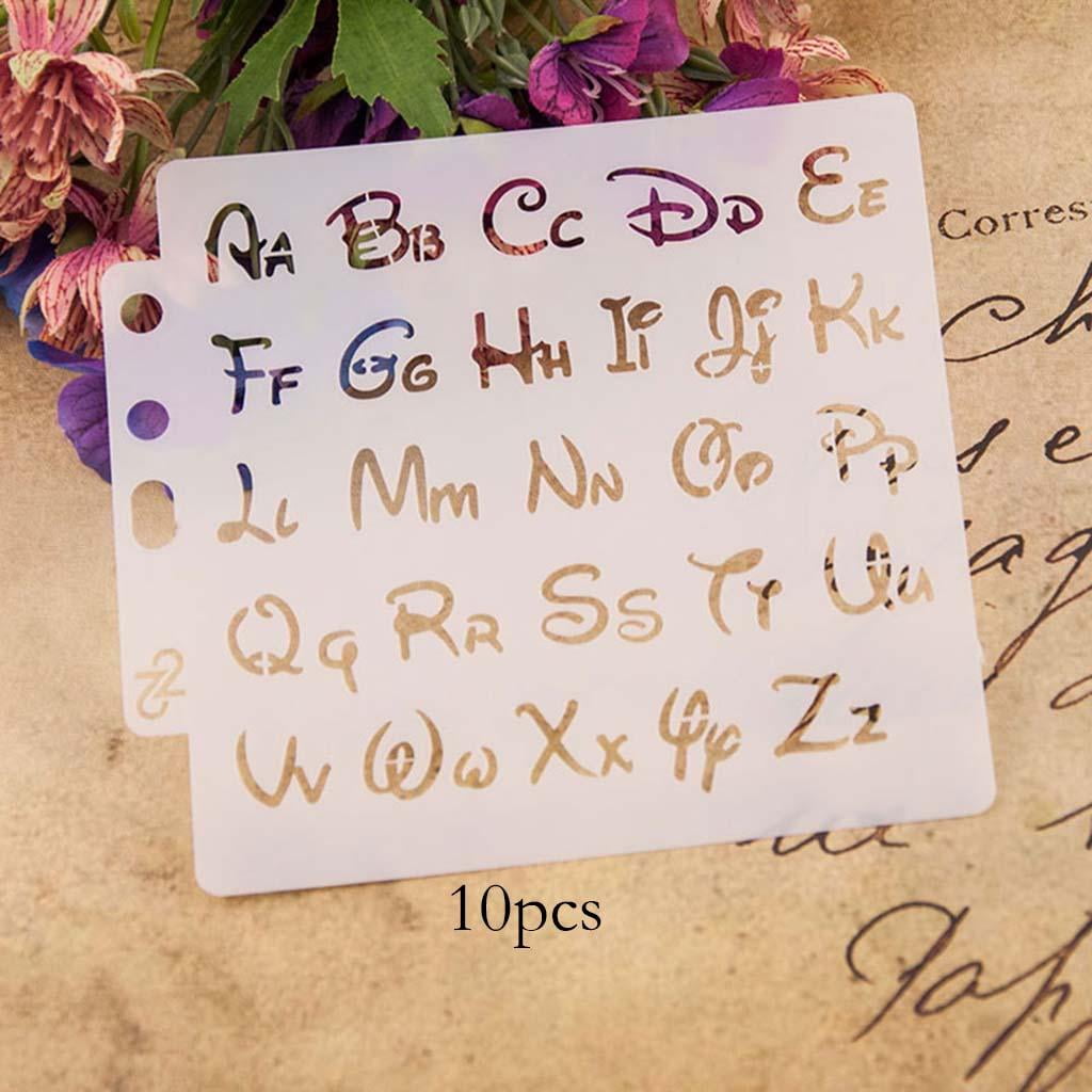 10x Alphabet Stencil Letter Painting Template Set for Farmhouse ...