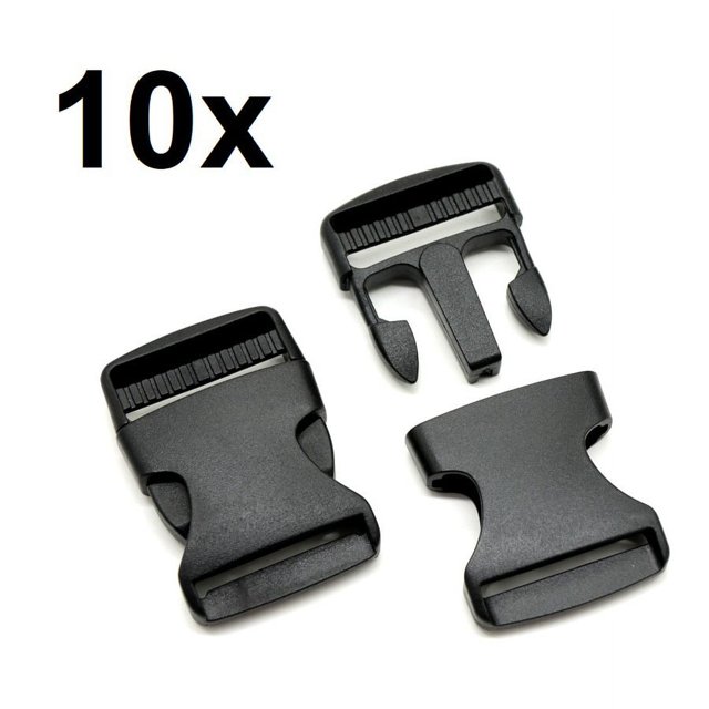 10x Backpack Buckle 1-inch Wide Plastic Clip Clasp Strap Fanny Pack ...