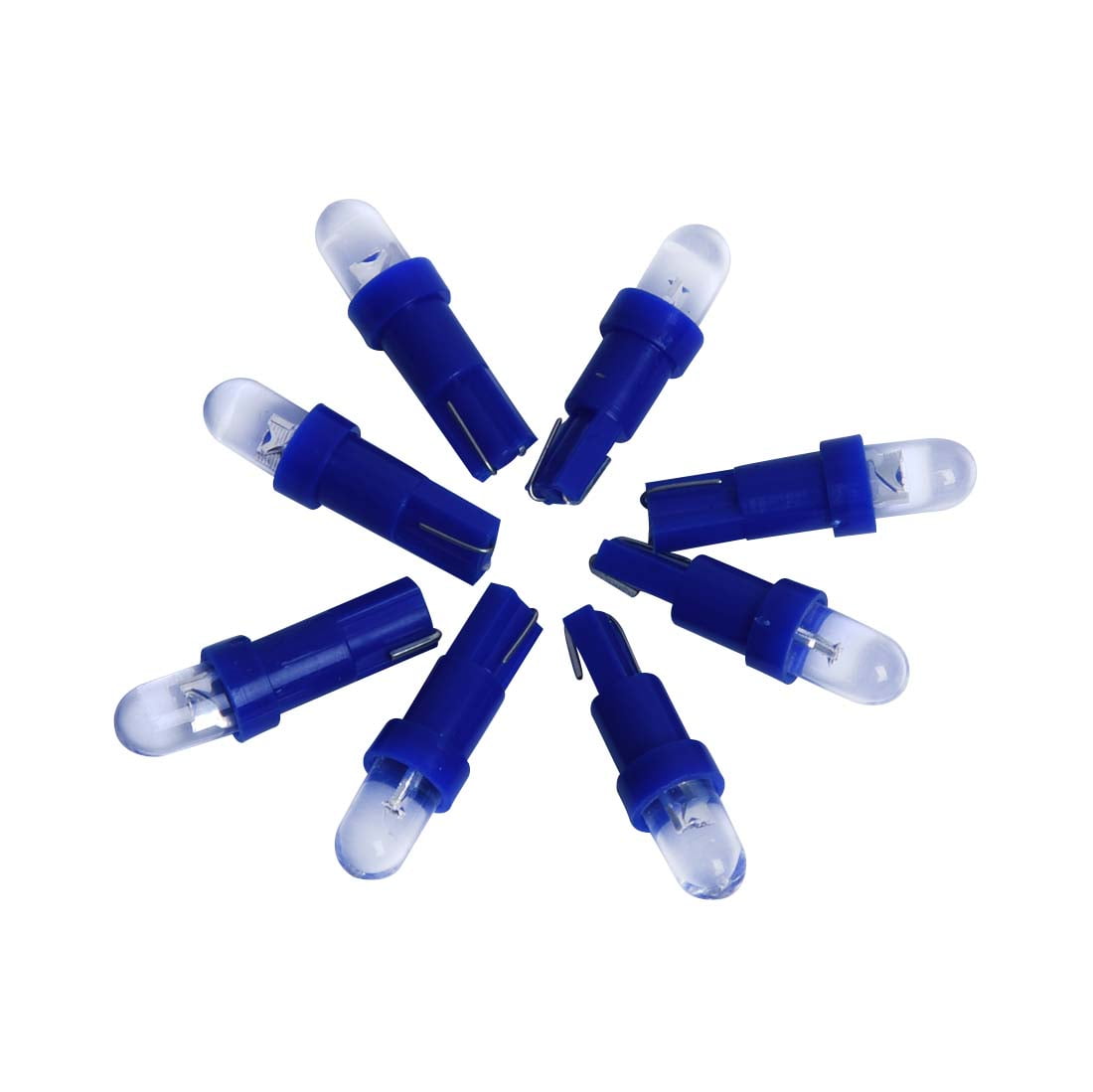10x Blue LED Bulb T5 12V for Dashboard Meter bulb lamp light car lights ...