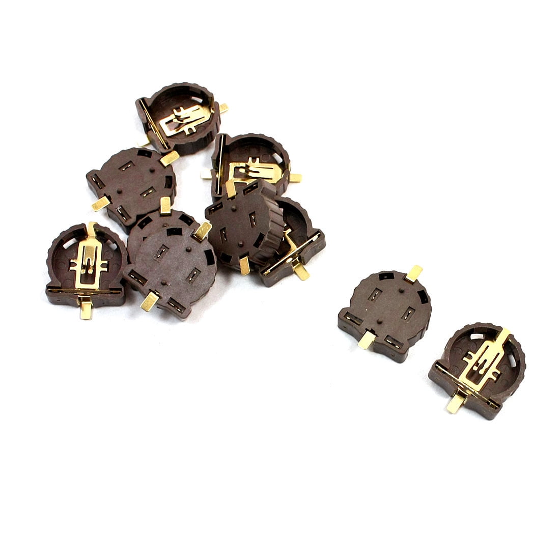 10x Button Cell Battery Holder Socket 2 Pin Terminal f CR/LIR1220 ...