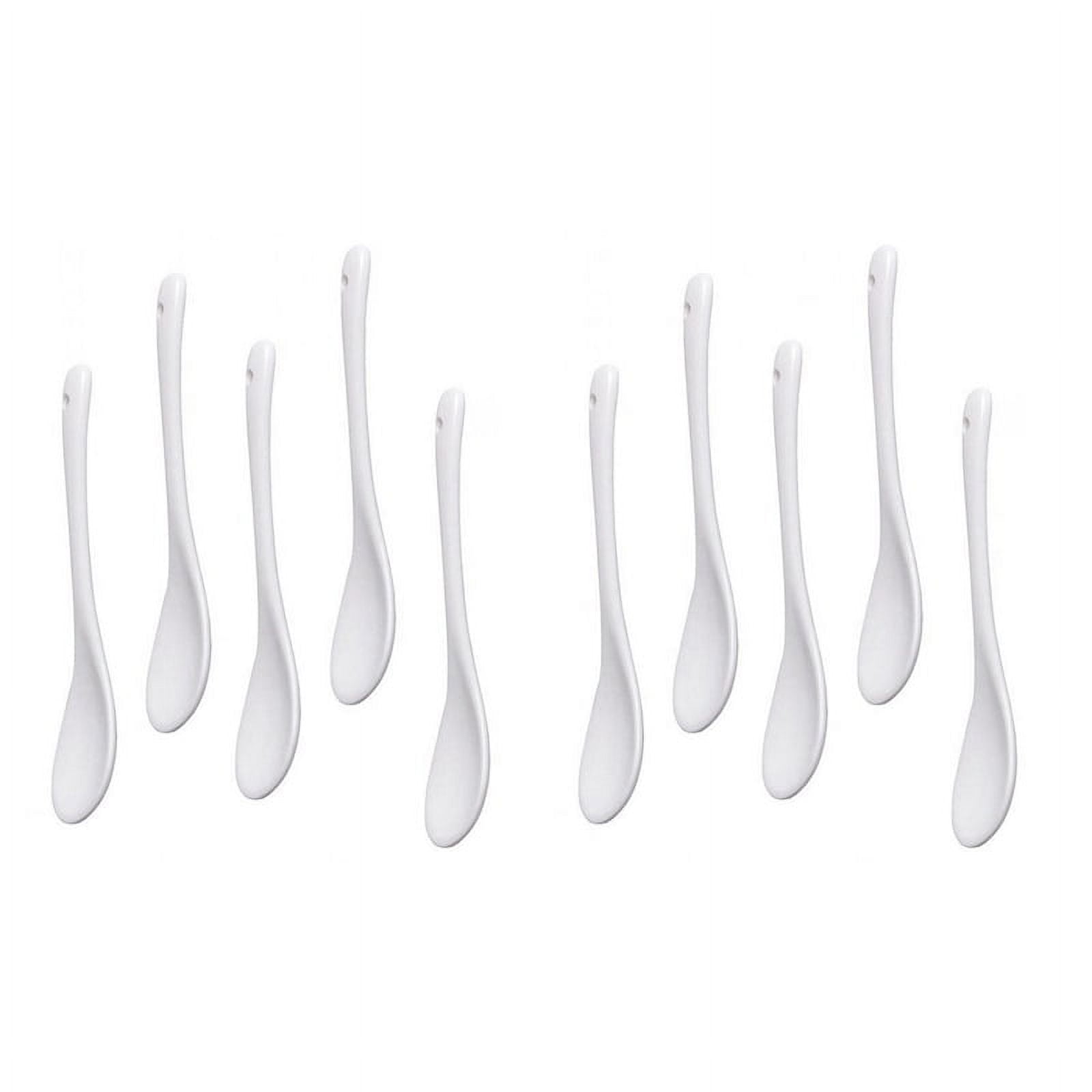 10x Ceramic Spoon Teaspoon Spoon Jam Honey - Walmart.com