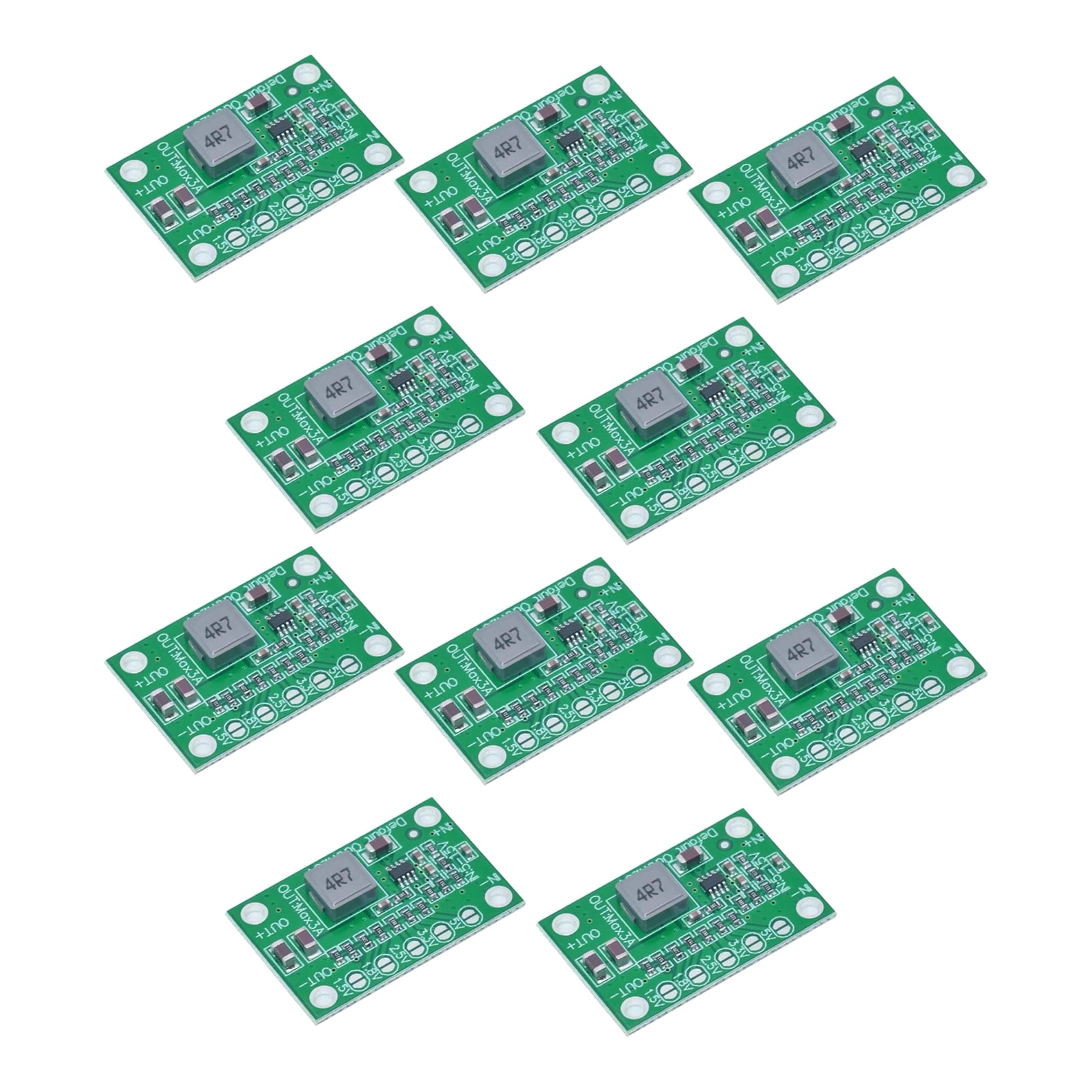 10x Compact 3A DC Buck Converter for Portable Devices and Battery ...