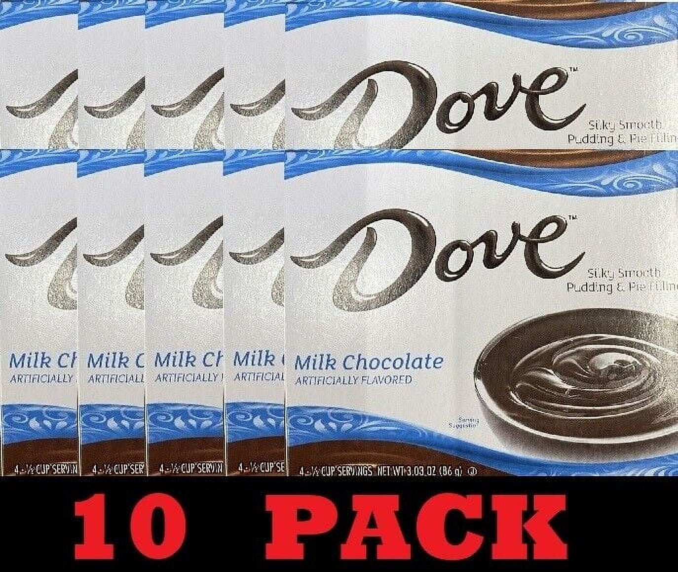 10x Dove MILK CHOCOLATE Silky Smooth Pudding & Pie Filling Mix 3.03oz ...