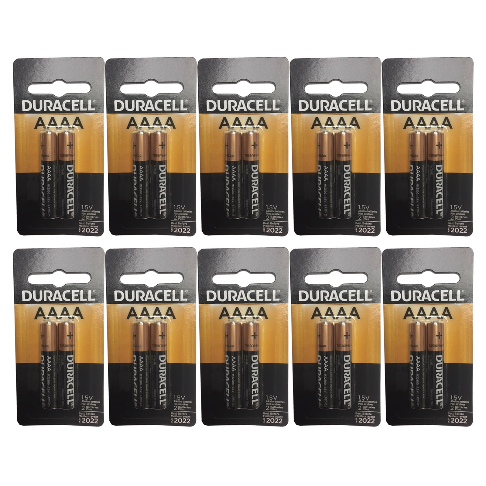 10x Duracell Ultra 1.5V AAAA Alkaline Batteries Glucose Blood Pressure ...