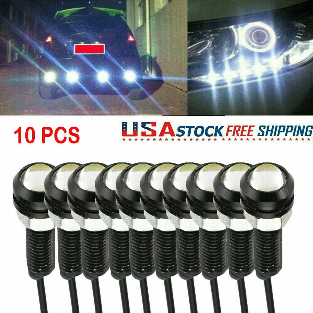 10x Eagle Eye Lamps LED DRL Fog Daytime Running Car Light Tail Backup ...