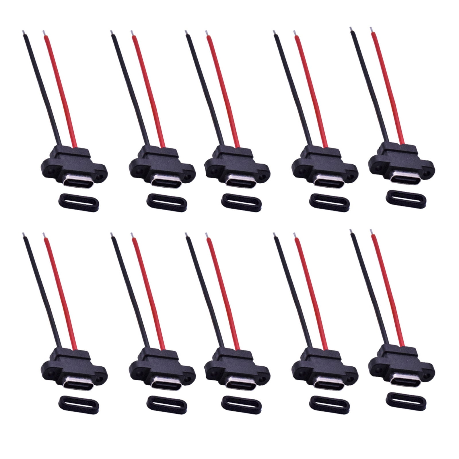 10x Easy-to-Solder Type-C Female Socket, Enhancing Connectivity for ...