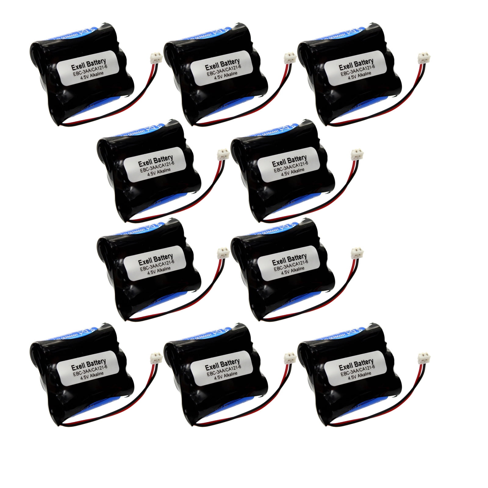 10x Exell 4.5V Door Lock Battery Fits VingCard Type 3 LCU Classic Mag ...
