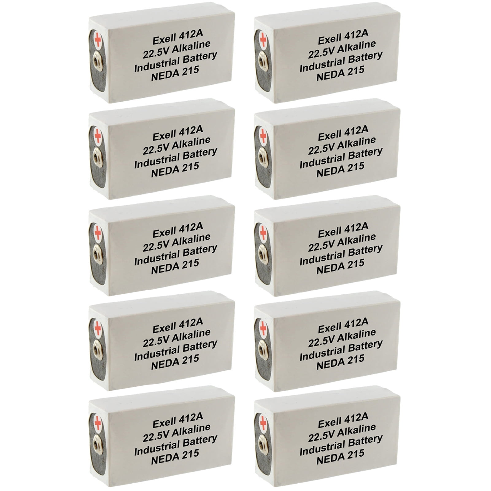 10x Exell 412A Alkaline 22.5V Battery NEDA 215, 15F20, BLR122 - Walmart.com