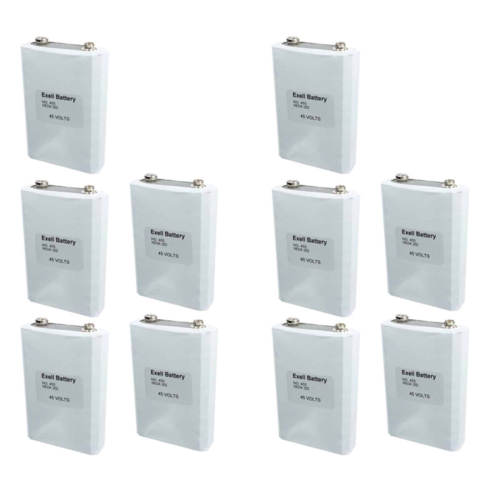 10x Exell 455 Alkaline 45V Battery NEDA 201, EB-455, 30F40 - Walmart.com