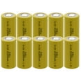 10x Exell SubC 1.2V 2000mAh NiCD Flat Top Rechargeable Batteries - Walmart.com