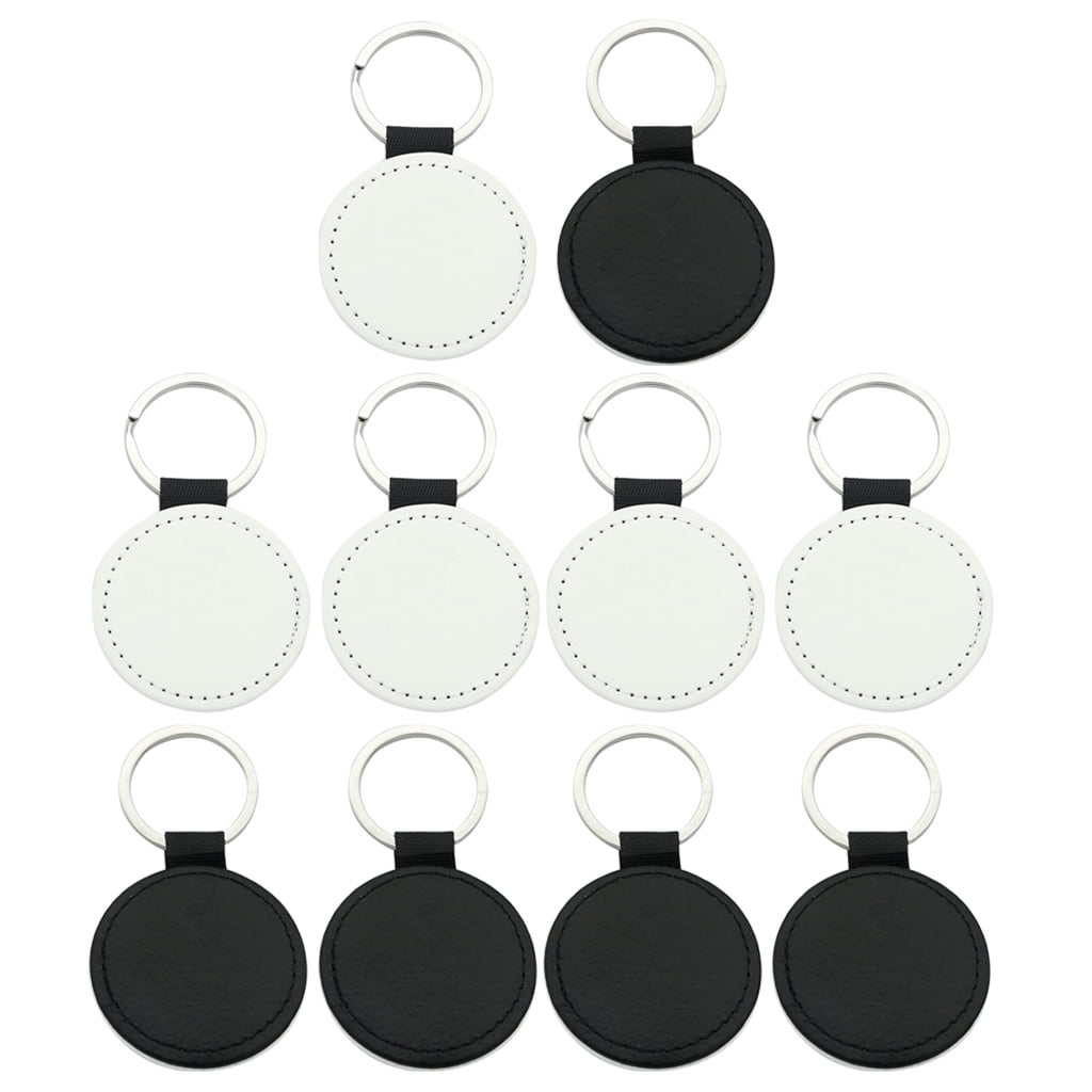 10x Fashion Heart Round Square Keychains Sublimation Heat Transfer ...