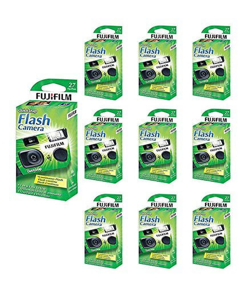 10x Fuji Quicksnap Flash 400 Disposable 35mm Camera - Walmart.com