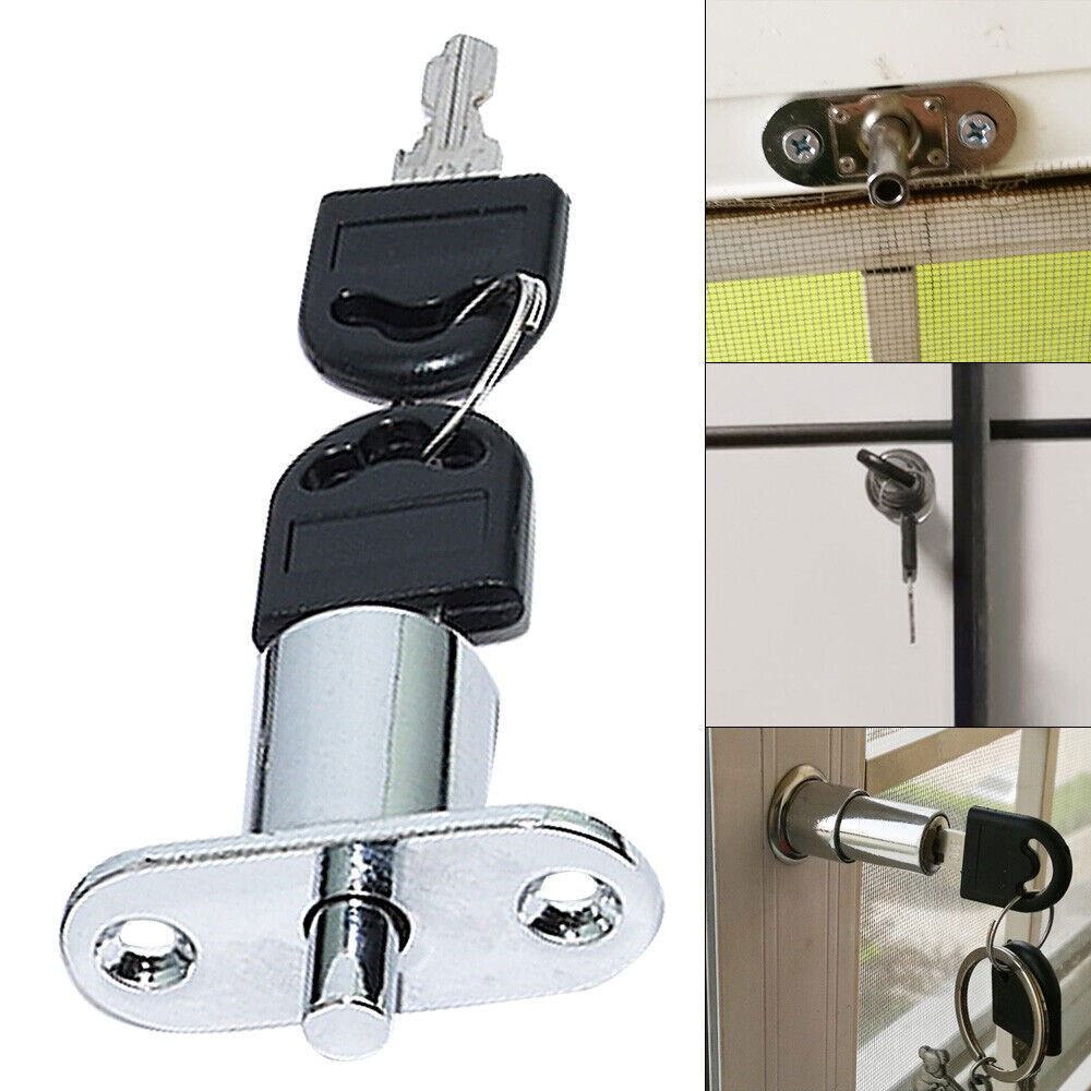 10x Furniture Cabinet Display Case Showcase Sliding Glass Door Lock ...