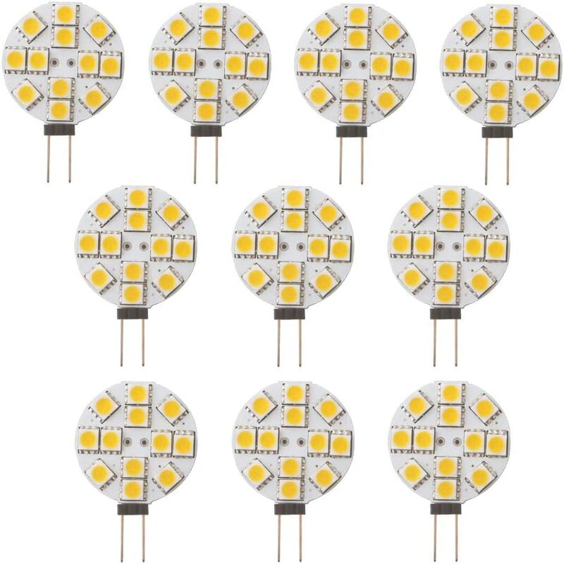 10x G4 LED Bulb Non Dimmable Warm White 2700K 180° Beam Light Bulb ...
