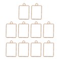 10x Geometric Hollow Square Framework Pressed Flower Frame Pendant ...