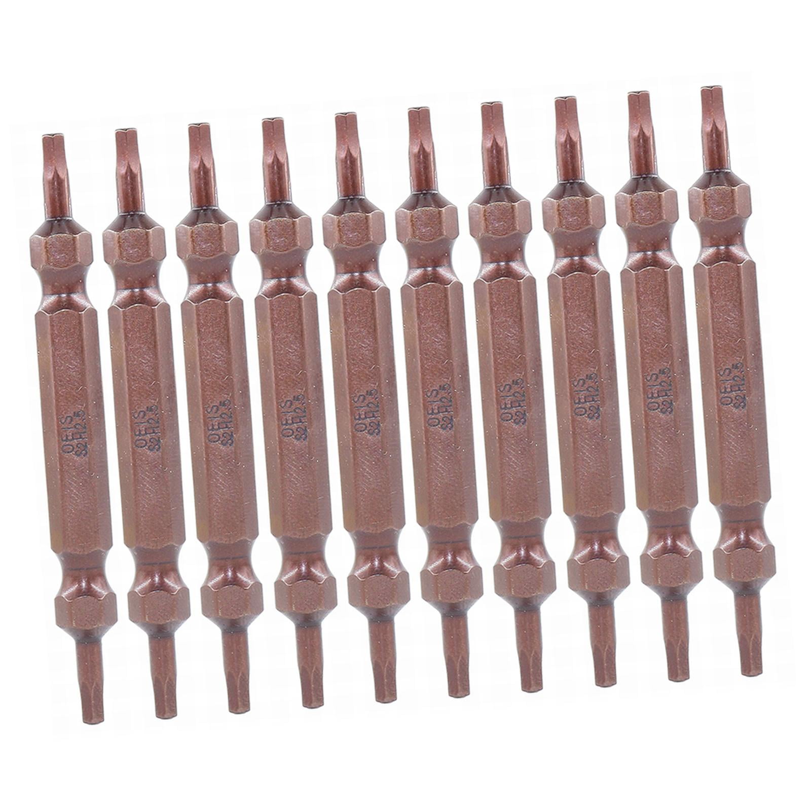 10x Hex Key Drill Bit Set Allen Wrench Drill Bit SAE Metric 1/4 inch ...